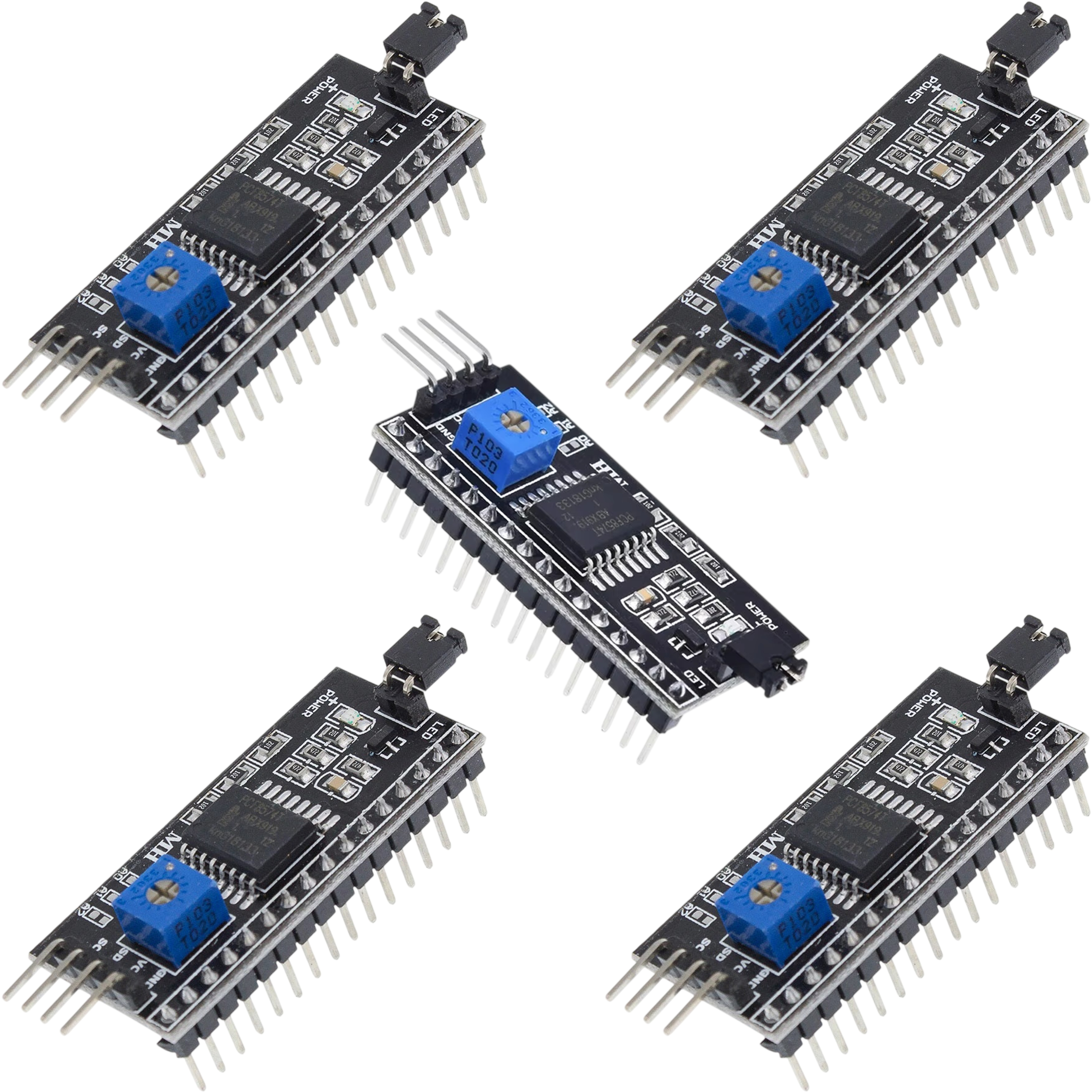 DIYables PCF8574 I2C Adapter Module for LCD1602 and LCD2004, IIC ...